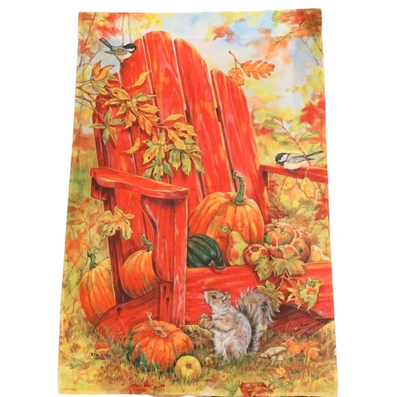 Toland | Holiday | Vintage Toland Accent Banner Flag Pumpkins And ...